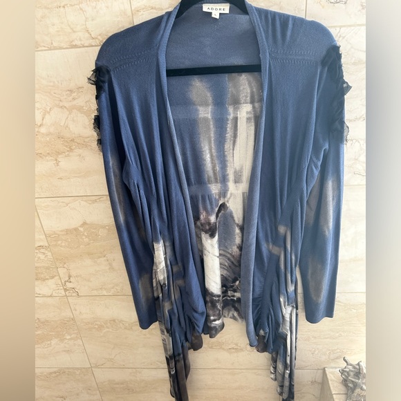 Adore | Sweaters | Adore Lightweight Multi Length Sweater Tie Dye Size ...